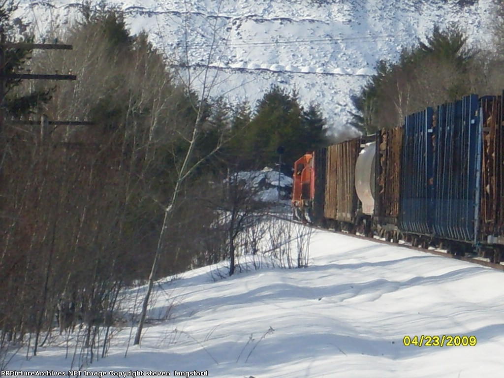 EJ&E Leads A Pulpwood Train